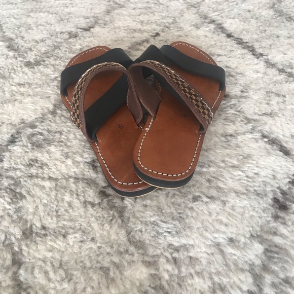 Shoes | Handmade Black Brown Moroccan Leather Sandals | Poshmark